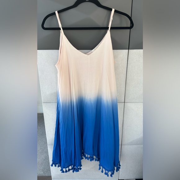 entro | Dresses | Entro Blue And White Ombr Mini Dress | Poshmark